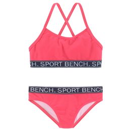 Bustier-Bikini Bench. "Yva Kids" Gr. 134/140, N-Gr, pink, Kinder, Recycling-Polyamid, Bikini-Sets, in sportlichem Design und Farben