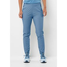 Sporthose Jack Wolfskin "PRELIGHT PANTS W", Damen, Gr. M (38/40), Normalgrößen, blau (elemental, blau), OBERSTOFF: 84% POLYAMID, 16% ELASTHAN; Futter: 100% POLYESTER, Hosen