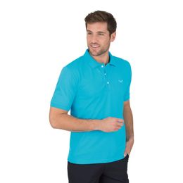 Poloshirt TRIGEMA Gr. L, blau (azur) Herren Shirts