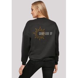 Sweatshirt F4NT4STIC "Sunny side up", Damen, Gr. L, schwarz, Obermaterial: 65% Baumwolle, 35% Polyester, oversize, Rundhals, ohne Bündchen, Sweatshirts, Print