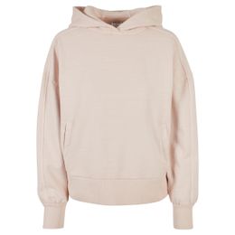 Kapuzenpullover Urban Classics "Urban Classics Damen Ladies Heavy Terry Garment Dye Hoody" Gr. L, pink Damen Pullover