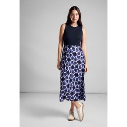 Sommerkleid Street One Gr. 44, EURO-Größen, blau (violet blue) Damen Kleider lässig