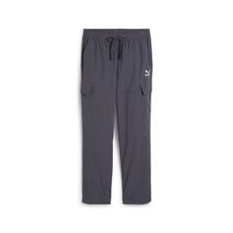 Sporthose Puma "Classics Cargohose Herren" Gr. L, Normalgrößen, grau (galactic gray) Herren Hosen