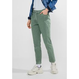 Jogger Pants Cecil Gr. XL, Länge 28, grün (raw salvia green) Damen Hosen Middle Waist