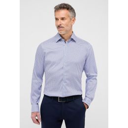 Langarmhemd Eterna "SLIM FIT" Gr. 38, Extra verlängerter Arm, blau Herren Hemden