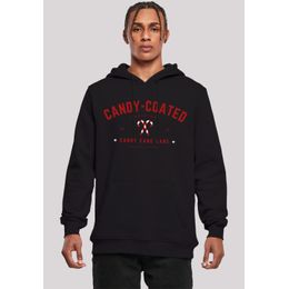 Kapuzenpullover F4NT4STIC "Weihnachten Candy Coated Christmas", Herren, Gr. L, schwarz, Obermaterial: 65% Baumwolle, 35% Polyester, slim fit, Pullover Kapuzenpullover, Weihnachten, Geschenk, Logo