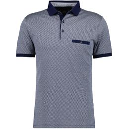 Poloshirt Ragman Gr. XL, blau (blau gemustert, 980), Herren, Baumwolle, Shirts