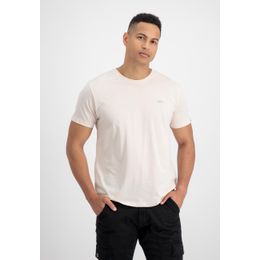 T-Shirt Alpha Industries "Alpha Industries Men - T-Shirts Unisex EMB T-Shirt" Gr. S, weiß (jet stream weiß), Herren, Shell: 100% Cotton, Shirts