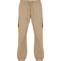 Cargohose Urban Classics "Urban Classics Herren Straight Leg Nylon Cargo Pants" Gr. S, US-Größen, grau (concrete) Herren Hosen