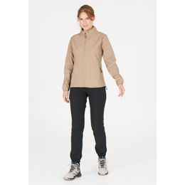 Softshelljacke WHISTLER "Lango", Damen, Gr. 36, beige, 100% Polyester, unifarben, sportlich, hoch geschlossener Ausschnitt, Jacken, mit 8.000 mm Wassersäule