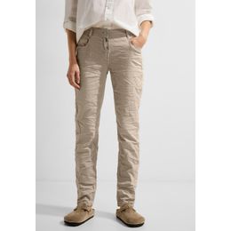 Röhrenhose Cecil Gr. 32, Länge 30, beige (simply taupe) Damen Hosen Middle Waist