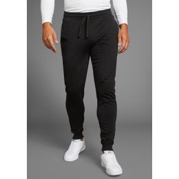 MAN'S WORLD Jogginghose MAN'S WORLD "CIRCULAR COLLECTION" Gr. 5XL (72/74), N-Gr, schwarz, Herren, Sweatware, Obermaterial: 100% Baumwolle, Hosen, Topseller