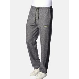 Jogginghose Jan Vanderstorm "Jogginghose INGDAL" Gr. XL, N-Gr, schwarz (schwarz melange) Herren Hosen