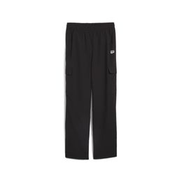 Sporthose Puma "DOWNTOWN Cargohose Damen", Damen, Gr. L, Normalgrößen, schwarz, Obermaterial: 100% Nylon; Tasche u2013 Oben: 100% Polyester, unifarben, comfort fit, Hosen