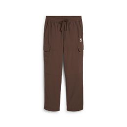 Sporthose Puma "Classics Cargohose Herren" Gr. L, Normalgrößen, braun (espresso brown) Herren Hosen