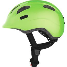 Kinderfahrradhelm Abus "SMILEY 2.0" Helme Gr. M Kopfumfang: 50cm - 55cm, grün (sparkling green) Kinder