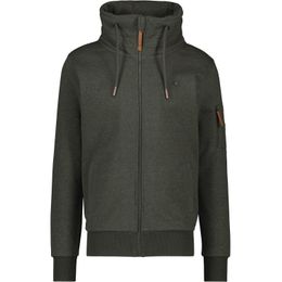 alife and kickin Sweatjacke ALIFE & KICKIN "Herren EliasAK A" Gr. L, grau (stone melange) Herren Sweatjacken