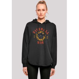 Kapuzenpullover F4NT4STIC "Stranger Things Fireball Dice 86 Netflix TV Series" Gr. L, schwarz Damen Pullover Premium Qualität