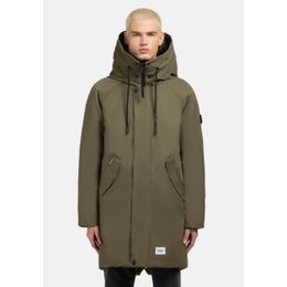 Kurzmantel Khujo "Anth-YM", Herren, Gr. M50, grün (moosgrün), Obermaterial: 100% Polyester, Innenfutter: 100% Nylon, Wattierung: 100% Polyester, Basic, lässig geschnitten ca. Mitte Oberschenkel, hoch geschlossener Ausschnitt, weit Rippstrickbündchen, Mäntel, Sportlicher kurzer Herren Wintermantel