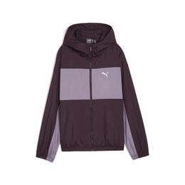 Windbreaker Puma "Windjacke mit Meshfutter Damen" Gr. M, lila (midnight plum purple) Damen Jacken