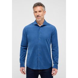 Langarmhemd Eterna "SLIM FIT" Gr. 38, Normalgrößen, blau (rauchblau) Herren Hemden