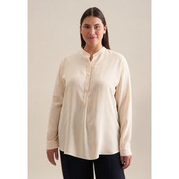 Klassische Bluse Seidensticker "Schwarze Rose" Gr. 48, beige (ecru) Damen Blusen Tunika Uni