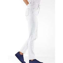 Bequeme Jeans Classic Basics Gr. 42, Normalgrößen, weiß Damen Jeans