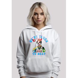 Kapuzenpullover F4NT4STIC "Powerpuff Girls Tough To Beat", Damen, Gr. L, weiß, Obermaterial: 65% Baumwolle, 35% Polyester, relaxed fit, Pullover Kapuzenpullover, Premium Qualität
