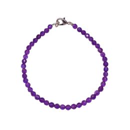 Armband Firetti "Schmuck Geschenk Silber 925 Armschmuck Edelstein Amethyst" Armbänder Gr. 17, Silber 925 (Sterlingsilber), bunt (silberfarben, lila, lila) Damen Made in Germany - mit Amethyst