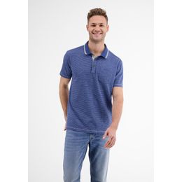 Poloshirt Lerros "Lerros mit Finelinerstreifen" Gr. M, blau (travel blue) Herren Shirts