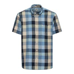 Karohemd Camel Active Gr. M, N-Gr, blau (strong blue) Herren Hemden mit kurzen Ärmeln