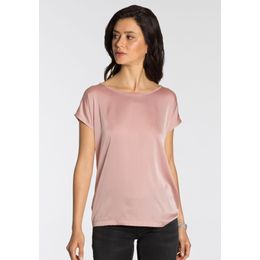 Shirtbluse Laura Scott Gr. 36, rosa (rose) Damen Blusen aus Satin und Jersey