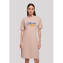 Shirtkleid F4NT4STIC "CALIFORNIA GAMES LOGO" Gr. XS, rosa (duskrose) Damen Kleider Print