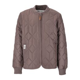 Outdoorjacke WEATHER REPORT "Piper", Kinder, Gr. 164, grau (taupe), 100% Polyester, unifarben, casual, normal, ohne Ausschnitt, Langarm, Jacken, mit verdecktem Reißverschluss