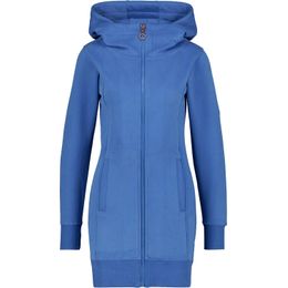 alife and kickin Sweatjacke ALIFE & KICKIN "Damen BernadetteAK A" Gr. M, blau (cobalt), Damen, 50% Baumwolle 50% Polyester, Sweatjacken