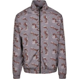 Anorak Urban Classics "Urban Classics Herren Camo Track Jacket" Gr. L, grün (darkcamo) Herren Jacken