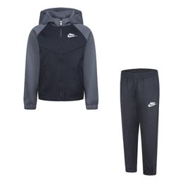 Trainingsanzug Nike Sportswear "LIFESTYLE ESSENTIALS FZ SET" Gr. 110 (5), blau Kinder Sportanzüge