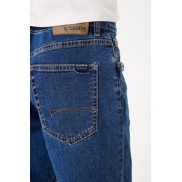 Straight-Jeans Garcia "Ilyano" Gr. 176, N-Gr, blau (dark used) Jungen Jeans