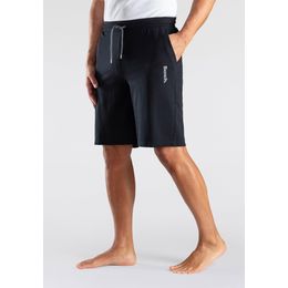 Sweatshorts BENCH. LOUNGEWEAR Gr. 44/46 (S), N-Gr, schwarz, Herren, Sweatware, Obermaterial: 60% Baumwolle, 40% Polyester, Hosen, mit seitlichen Taschen