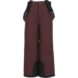 Skihose ZIGZAG "Provo" Gr. 104, EURO-Größen, braun (dunkelbraun) Kinder Hosen mit 10.000 mm Wassersäule