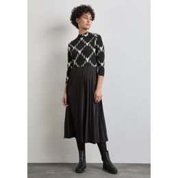 Midikleid Street One Gr. 34, EURO-Größen, schwarz (black) Damen Kleider aus Viskose