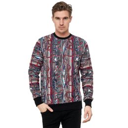 Sweatshirt Rusty Neal Gr. XXL, bunt (dunkelblau-mehrfarbig) Herren Sweatshirts im coolen New York-Style