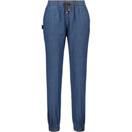 alife and kickin Stoffhose ALIFE & KICKIN "Damen AliciaAK DNM A" Gr. L, Normalgrößen, blau (dark denim) Damen Hosen