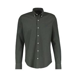 Langarmhemd Lerros "Lerros Oxfordhemd mit Stretchanteil und Button-down-Kragen" Gr. M, Normalgrößen, grün (chilled olive) Herren Hemden