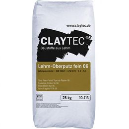 ClayTec Lehm Oberputz fein 06, 25 kg