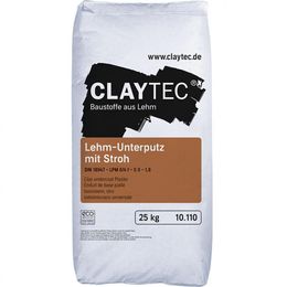 ClayTec Lehm-Unterputz mit Stroh, TROCKEN, 25 kg