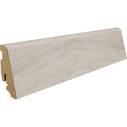 HARO Sockelleiste MDF-foliert Eiche Emilia samtgrau, 2200x19x58 mm