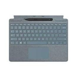 Microsoft Surface Pro Keyboard mit Slim Pen, Tastatur blau, DE-Layout, f&uuml;r Surface Pro (11. Edition)/10 for Business/9/8