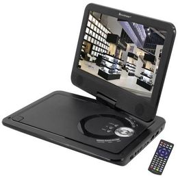 Soundmaster PDB1910SW Tragbarer DVD-Player 25.9 cm 10.1 Zoll EEK: E (A - G) Akkubetrieb, inkl. DVB-T Antenne, mit integriertem DVD Player Schwarz