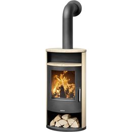 Justus Kaminofen Island 7 mit ergonomischem Griff, Sandstein (beige)
